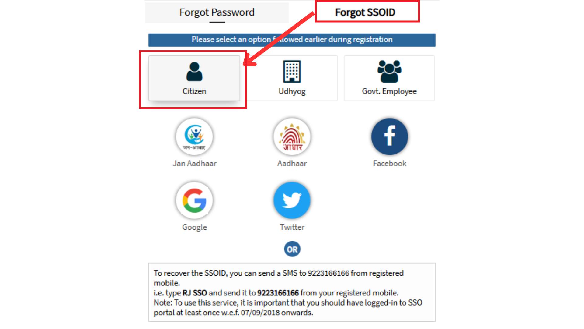 Forgot SSO ID | Recover SSO ID | Rajasthan SSO Portal 2025